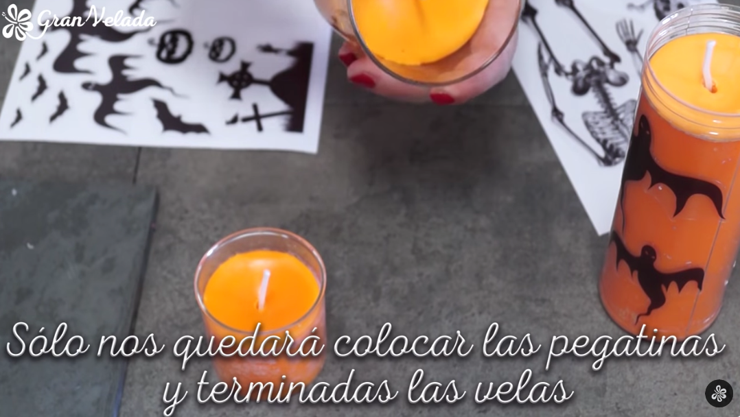 Velas decoradas para Halloween - Gran Velada México