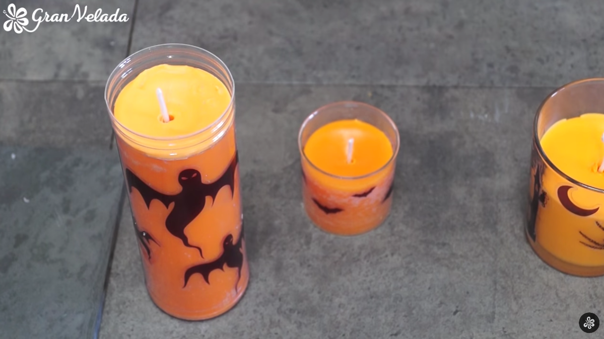 Velas decoradas para Halloween - Gran Velada México